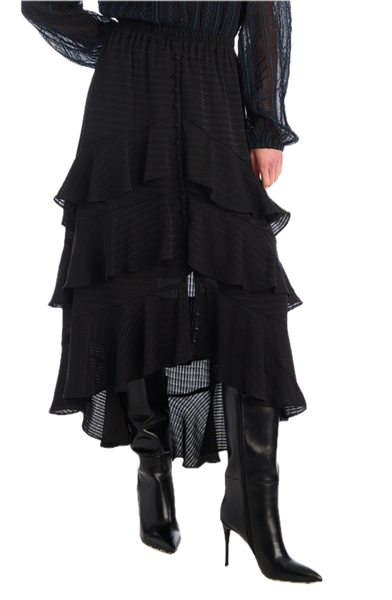 Ella midi skirt - black – Mason-Mayes