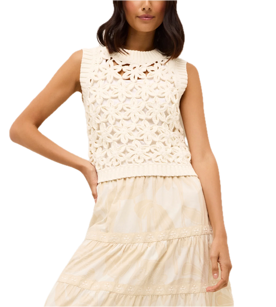 Thea shell top - ecru – Mason-Mayes