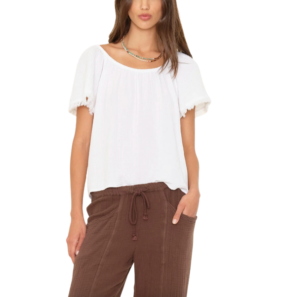Macie top - white – Mason-Mayes